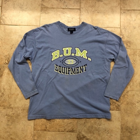 B.U.M | Shirts | Vintage Bum Equipment T Shirt Carolina Blue Made In ...